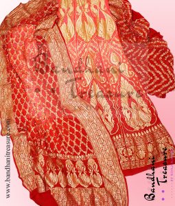 Bandhani Banarasi Twelve Kali Lehenga Chunni Set – Bandhani Treasure
